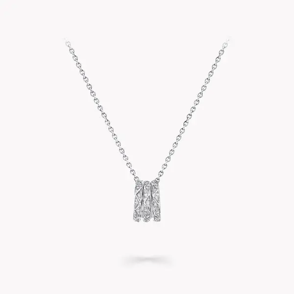 Graff Laurence Signature Pavé Diamond Pendant - White Gold
