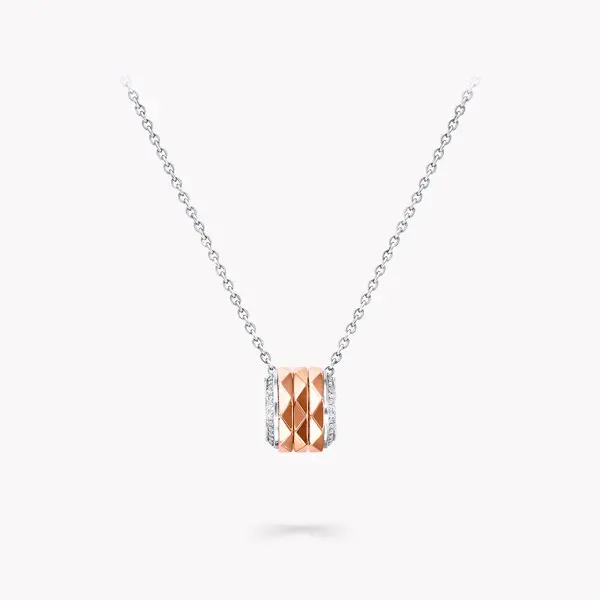 Graff Laurence Signature Spinning Diamond Pendant - Rose Gold And White Gold