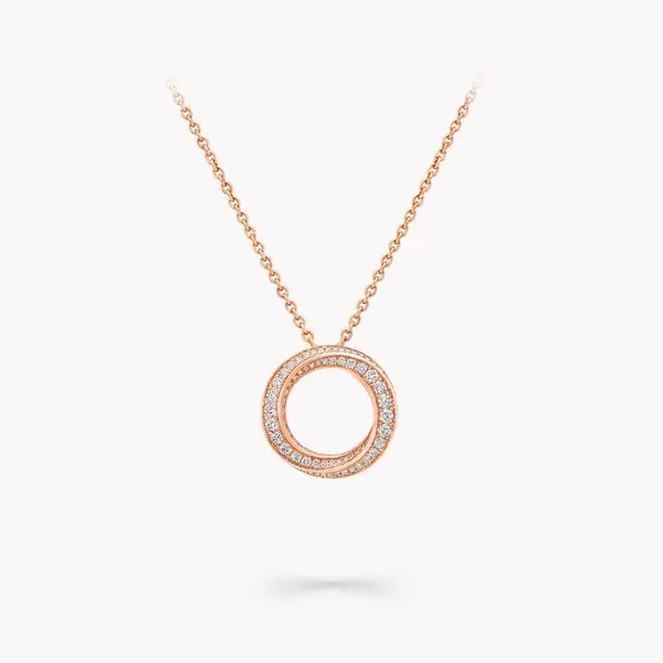 Graff Spiral Pavé Diamond Pendant - Rose Gold