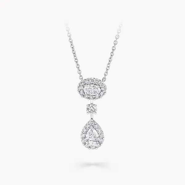 Graff Icon Diamond Drop Necklace - White Gold