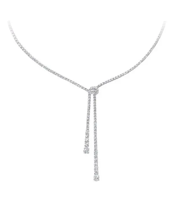Graff Diamond Knot Necklace - White Gold