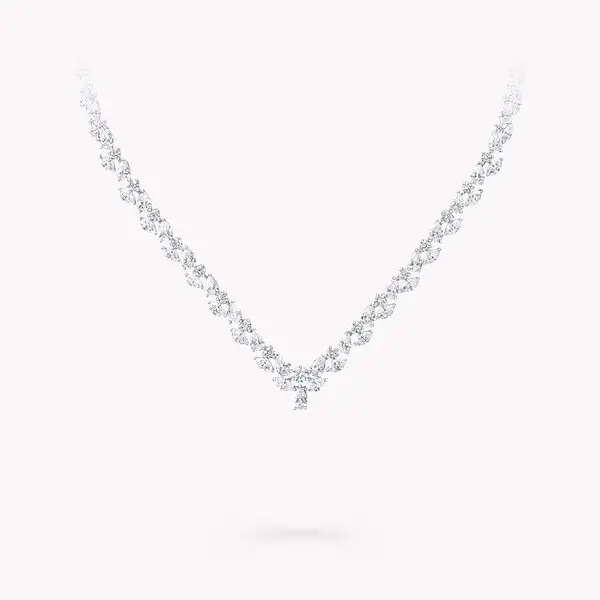 Graff Multi-shape Diamond Necklace - Platinum And White Gold