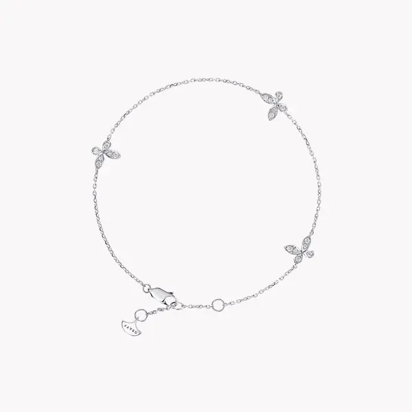 Graff Pavé Butterfly Petite Diamond Bracelet - White Gold