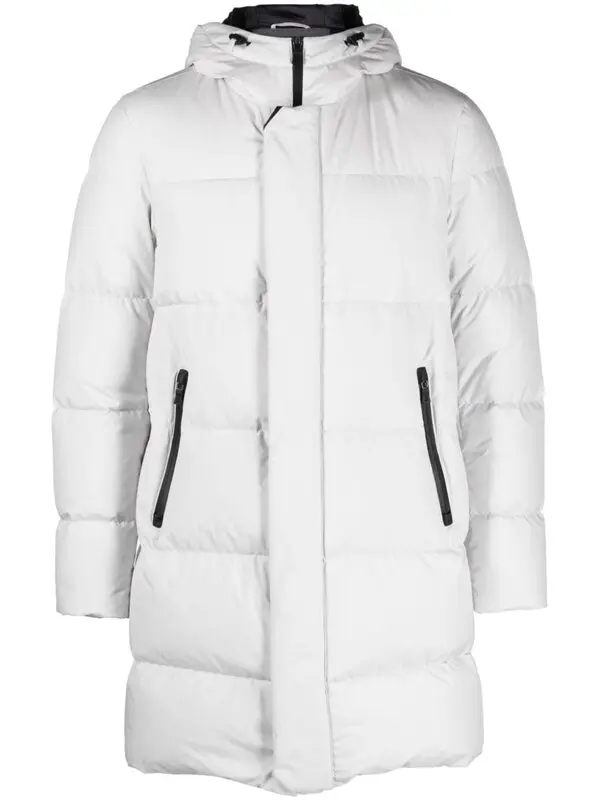 Herno Hooded Padded Parka Coat - Neutrals