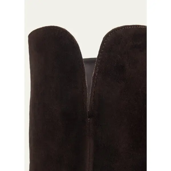 GIANVITO ROSSI Suede Over-the-knee Boots - Moka