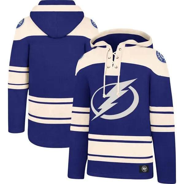 '47 Tampa Bay Lightning Superior Lacer Pullover Hoodie - Blue