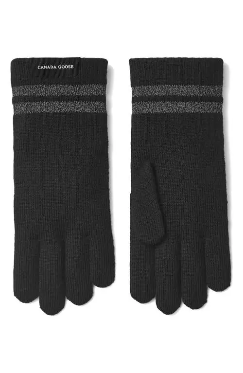 Canada Goose Barrier Merino Wool Gloves - Black