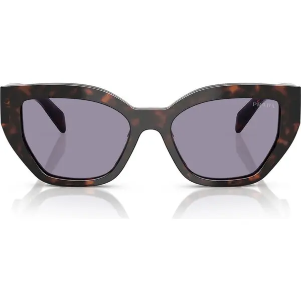 Prada 55mm Butterfly Sunglasses - Grey Green