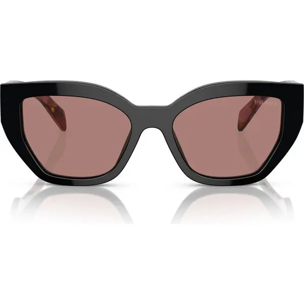 Prada 55mm Butterfly Sunglasses - Lite Brown