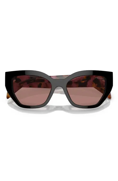Prada 55mm Butterfly Sunglasses - Lite Brown