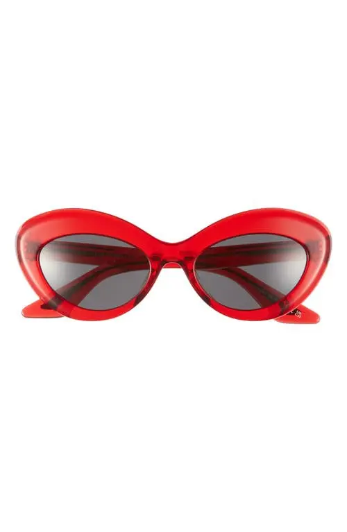 Oliver Spencer X Khaite 1968c 53mm Oval Sunglasses - Red