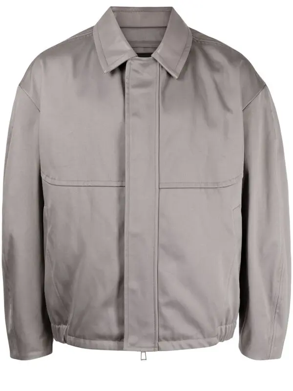 SONGZIO Drop-shoulder Padded Bomber Jacket