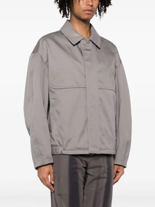 SONGZIO Drop-shoulder Padded Bomber Jacket