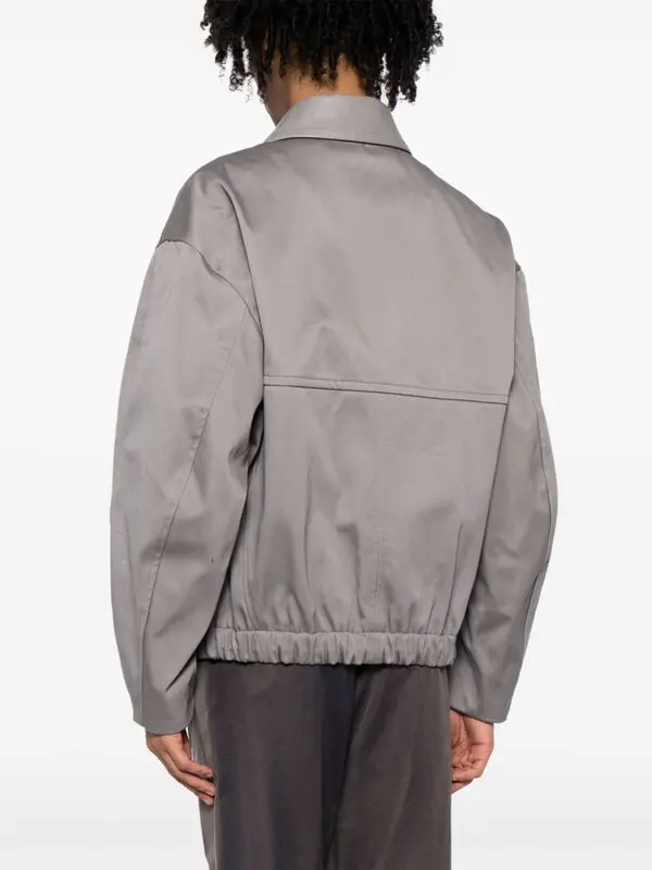 SONGZIO Drop-shoulder Padded Bomber Jacket