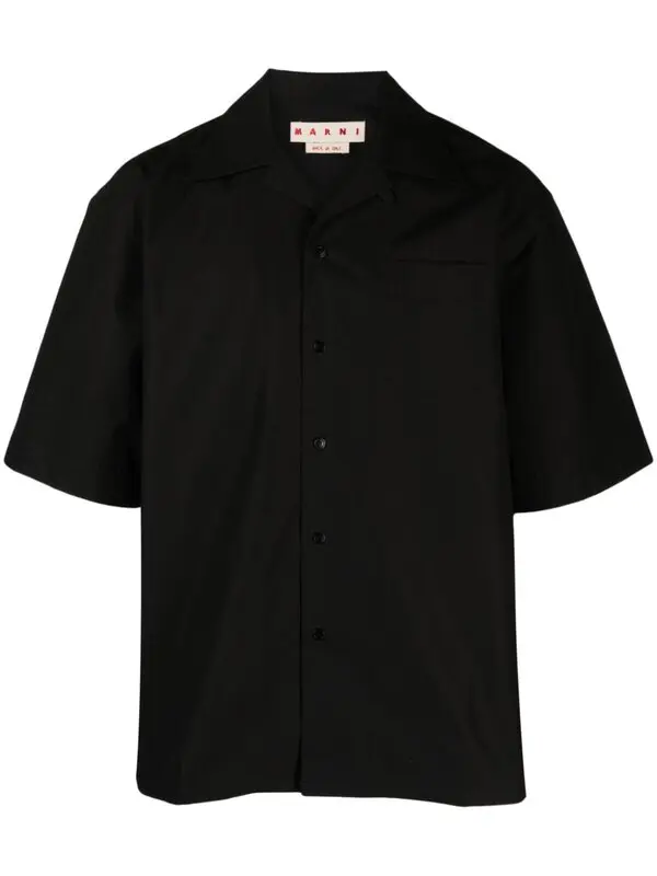 Marni Slogan-print Cotton Shirt