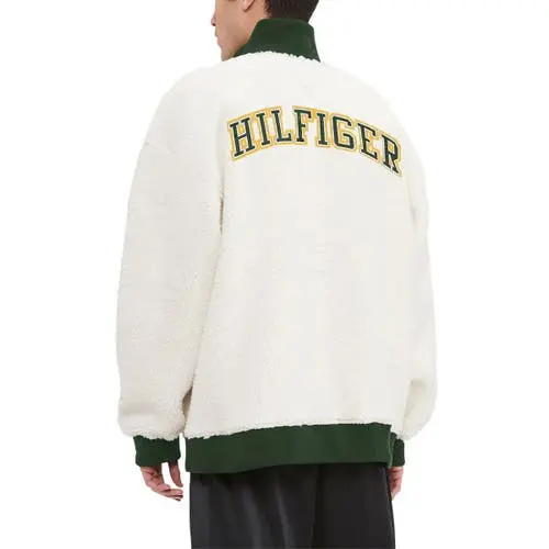 Tommy Hilfiger Green Bay Packers Sherpa Quarter-zip Sweatshirt