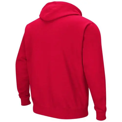 COLOSSEUM Bradley Braves Arch & Logo 3.0 Pullover Hoodie