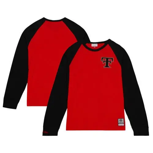 Mitchell & Ness Texas Tech Raiders Legendary Slub Raglan Long Sleeve T-shirt
