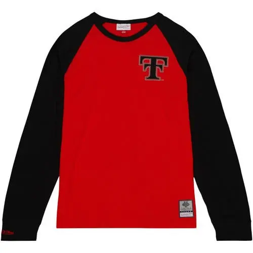 Mitchell & Ness Texas Tech Raiders Legendary Slub Raglan Long Sleeve T-shirt