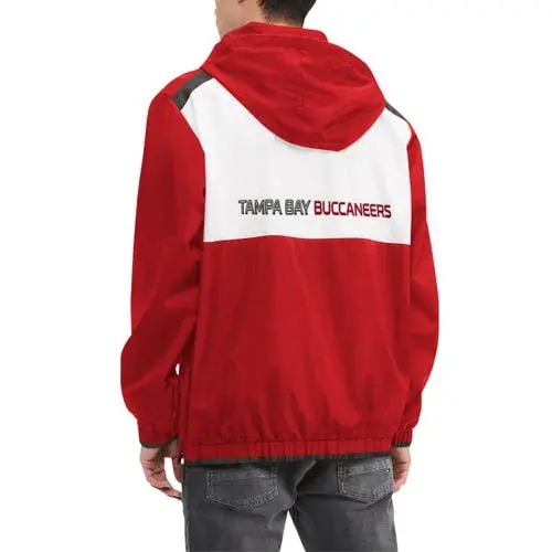 Tommy Hilfiger Tampa Bay Buccaneers Half-zip Hooded Top