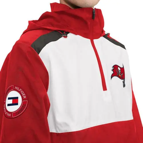 Tommy Hilfiger Tampa Bay Buccaneers Half-zip Hooded Top