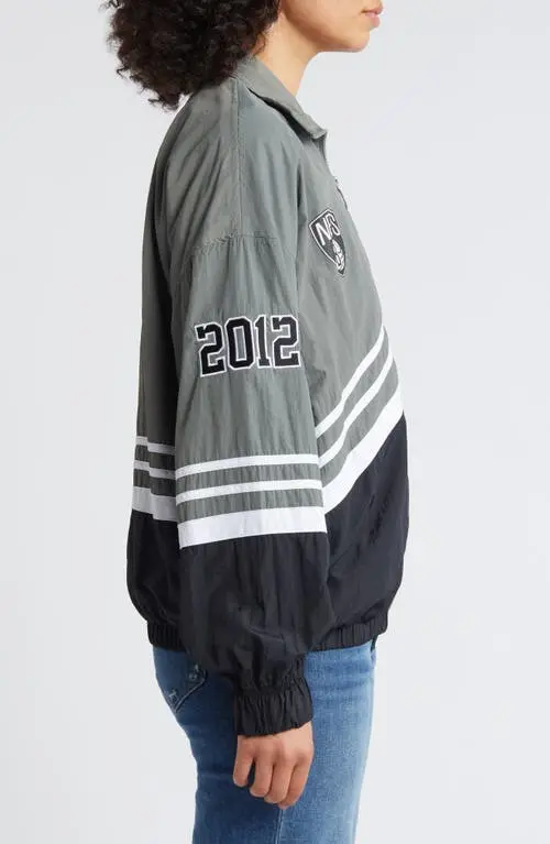 WEAR BY ERIN ANDREWS Brooklyn Nets Vintage Full-zip Windbreaker