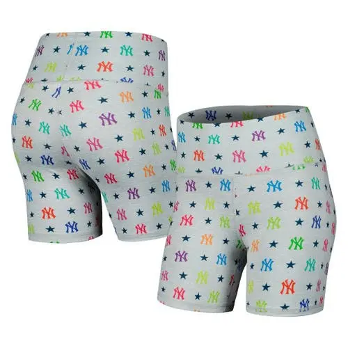 Terez New York Yankees Tlc Rainbow Shorts