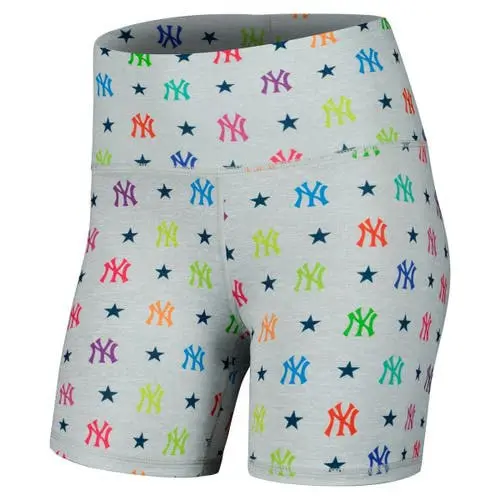 Terez New York Yankees Tlc Rainbow Shorts