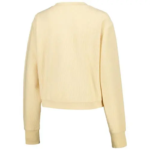 LEAGUE COLLEGIATE WEAR Wisconsin Badgers Timber Cropped Pullover Sweatshirt