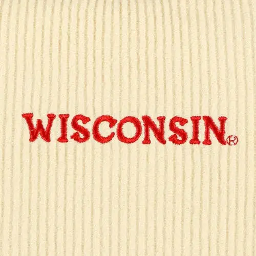 LEAGUE COLLEGIATE WEAR Wisconsin Badgers Timber Cropped Pullover Sweatshirt