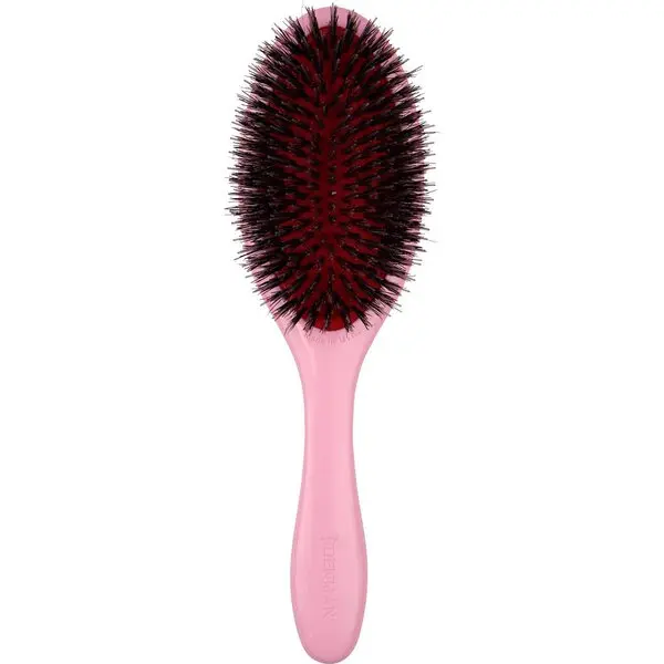 DENMAN D81m Medium Style & Shine Nylon & Natural Boar Bristle Finishing Brush - Pink Crush