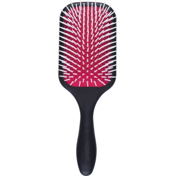 DENMAN D38 The Detangling & Styling Paddle - Black With Red Pad
