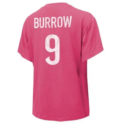MAJESTIC THREADS Joe Burrow Cincinnati Bengals Name & Number T-shirt