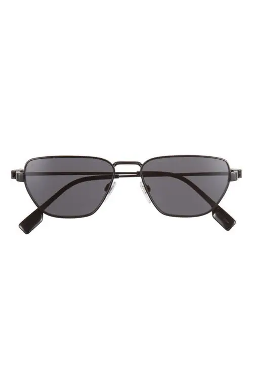 Burberry Sunglasses 56mm Black Lens Burberry Plastic Mens Cat-Eye Sunglasses Black 56mm Adult  main image 2
