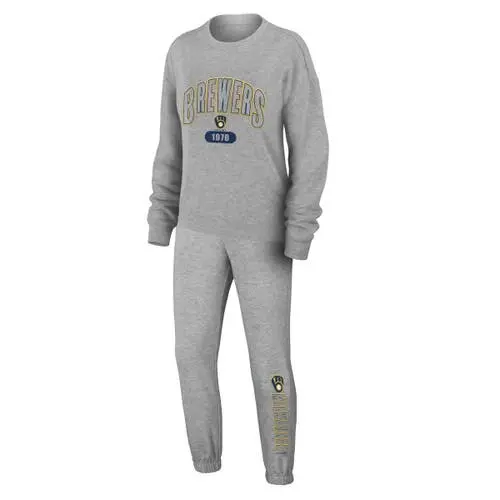 WEAR BY ERIN ANDREWS Milwaukee Brewers Knitted Lounge Set