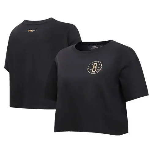 PRO STANDARD Brooklyn Nets Holiday Glam Boxy T-shirt