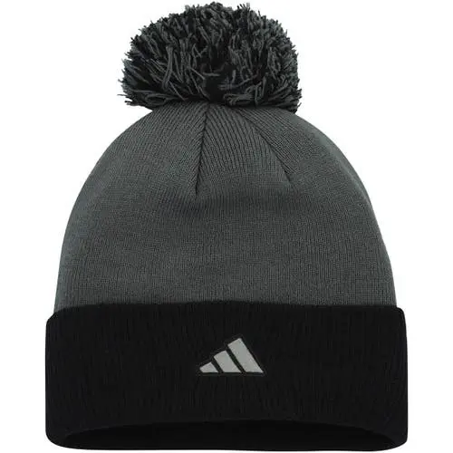 Adidas Vegas Golden Knights Laurel Cuffed Knit Hat With Pom