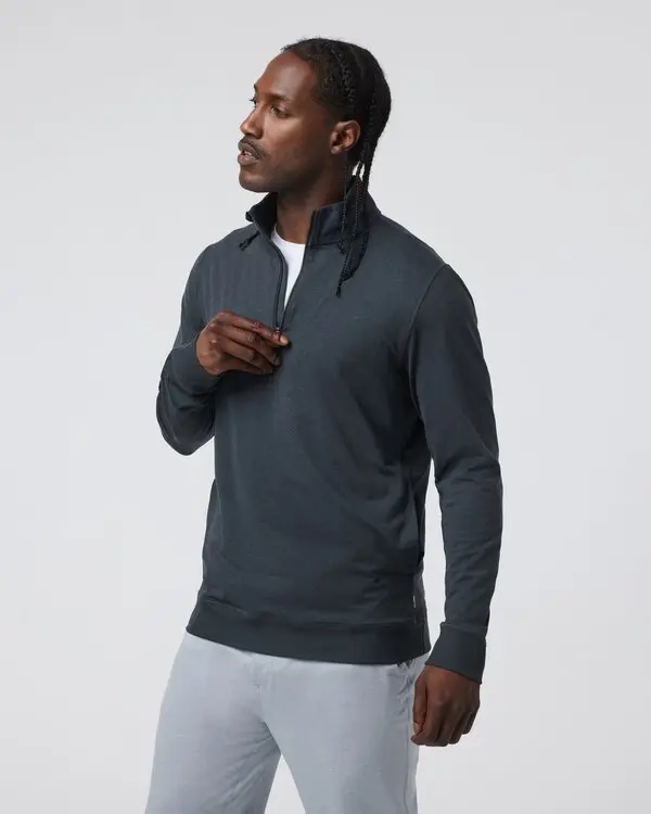 Vuori Coronado Half Zip Performance Pullover - Midnight Heather