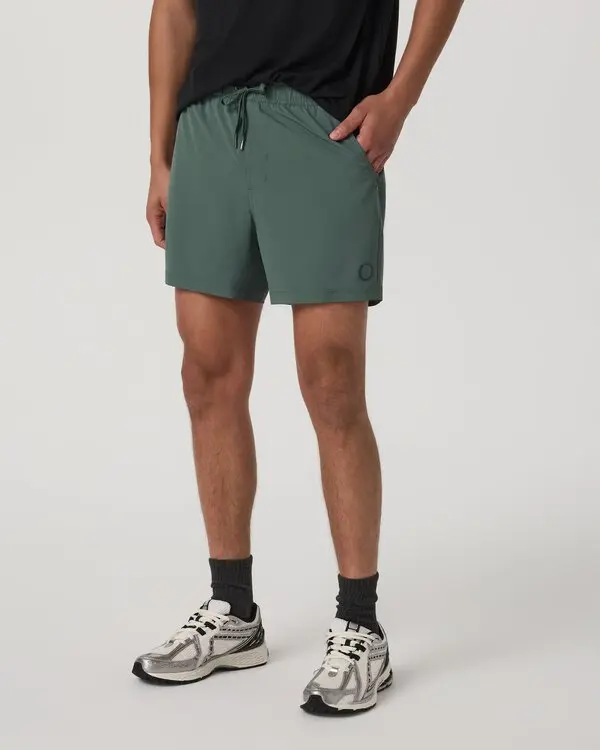 Vuori Kore Lined 5" Shorts - Agate Green Tonal