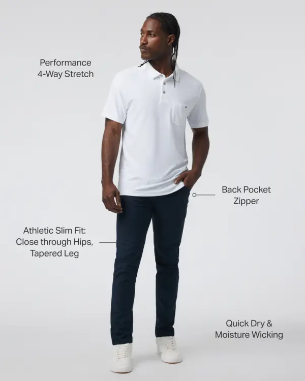 Vuori Meta™ Athletic Slim Fit Pants - Ink