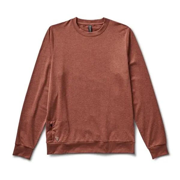Vuori Ponto Performance Crew - Terracotta Heather