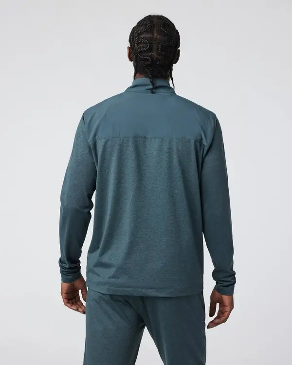 Vuori Sunday Eleent Track Jacket - Grove Heather