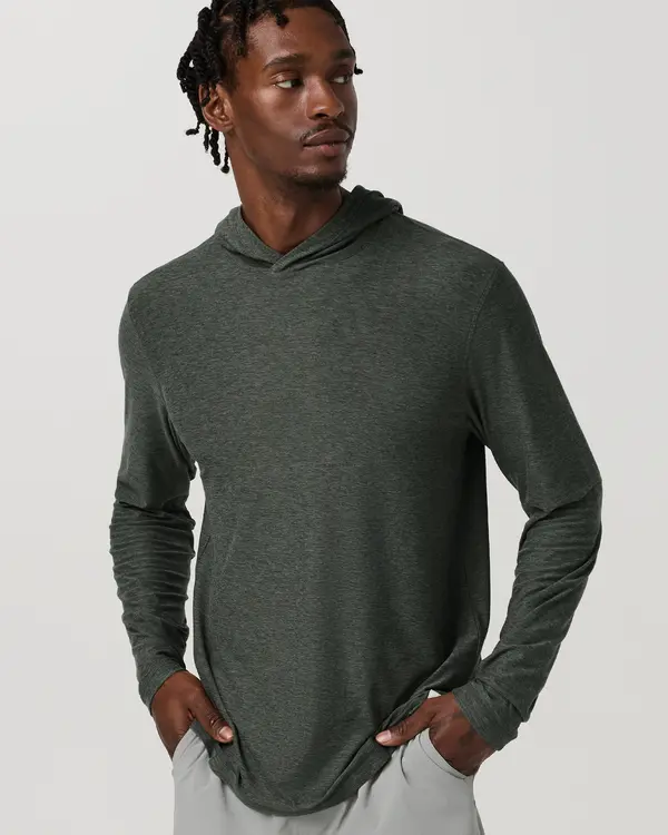 Vuori Strato Tech Hoodie - River Rock Heather