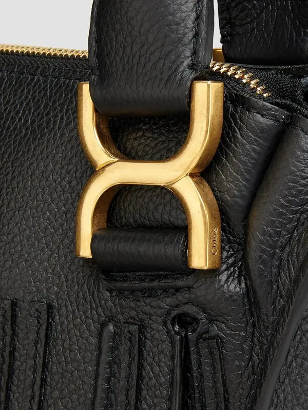 Chloé Marcie Leather Satchel - Black