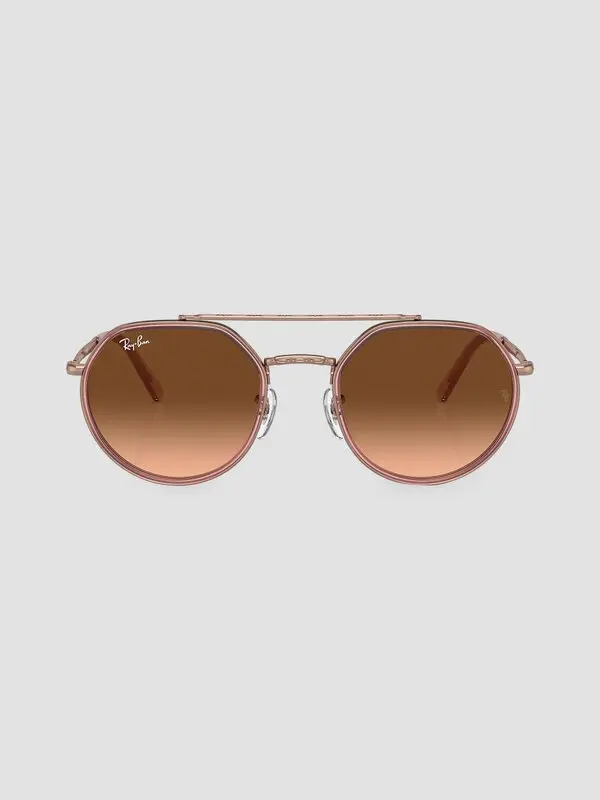 Ray-ban Rb3765 53mm Aviator Sunglasses - Copper