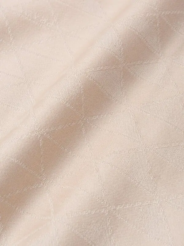 Prada Symbole Silk And Wool Jacquard Shawl - Light Beige