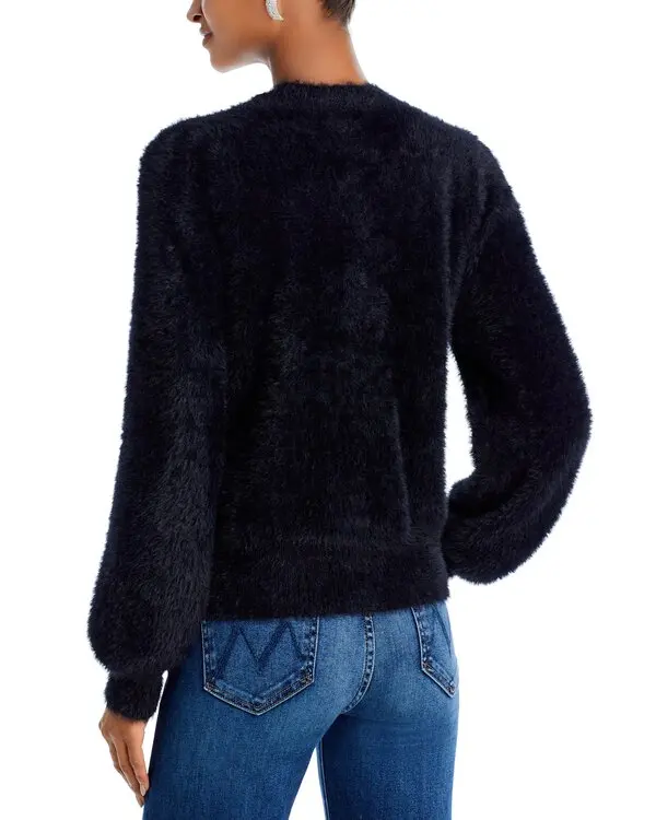 Aqua Eyelash Cardigan Exclusive - Black