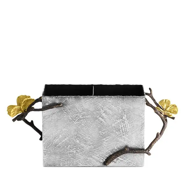 Michael Aram Butterfly Ginkgo Double Cutlery Caddy - Silver