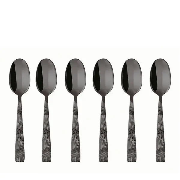 SAMBONET Jungle Abstract Foliage Espresso Spoons, Set Of 6 - No Color