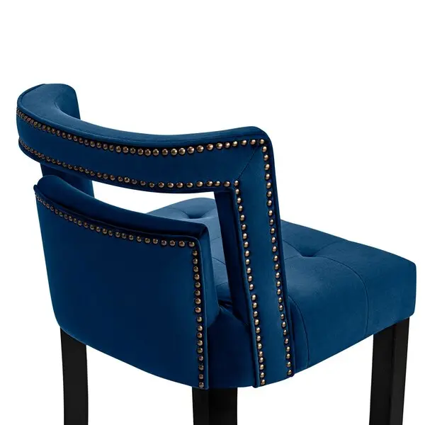 TOV FURNITURE Hart Velvet Bar Stool